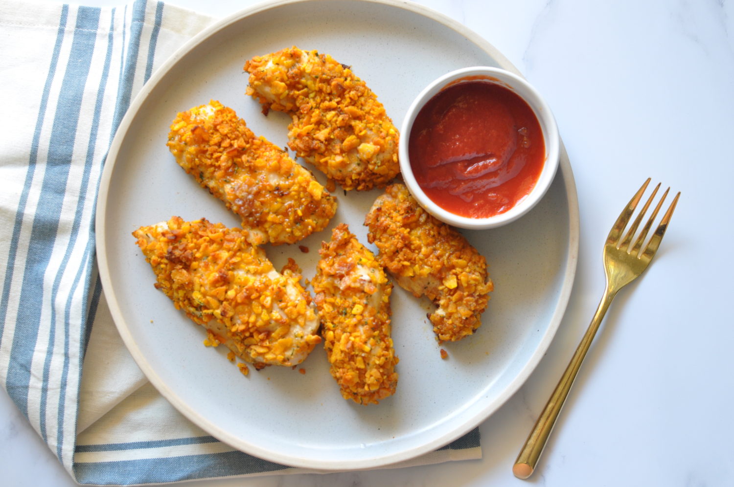 Plantain Crusted Chicken Strips - Kelly's Clean Kitchen