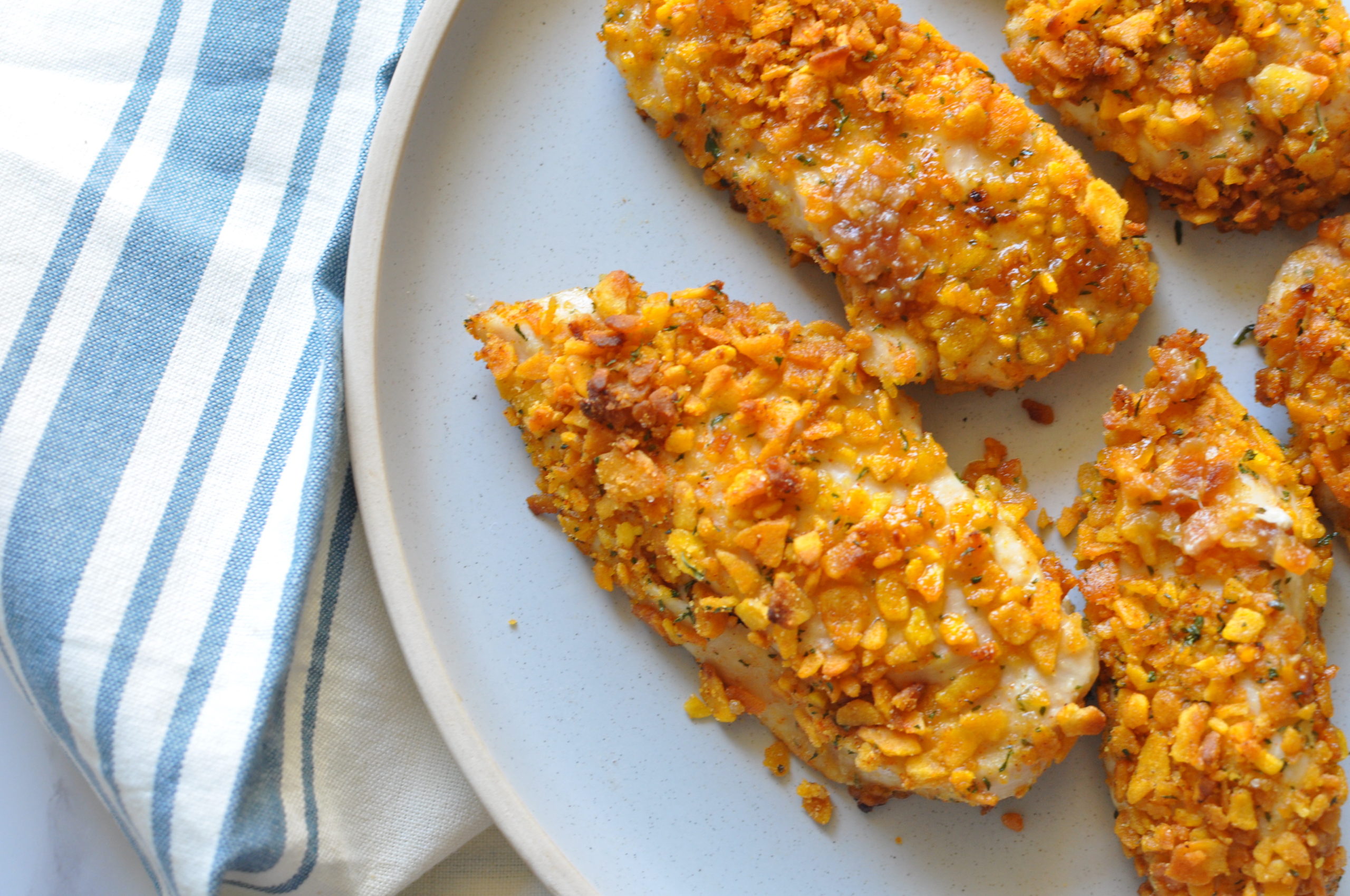 Plantain Crusted Chicken Strips - Kelly's Clean Kitchen