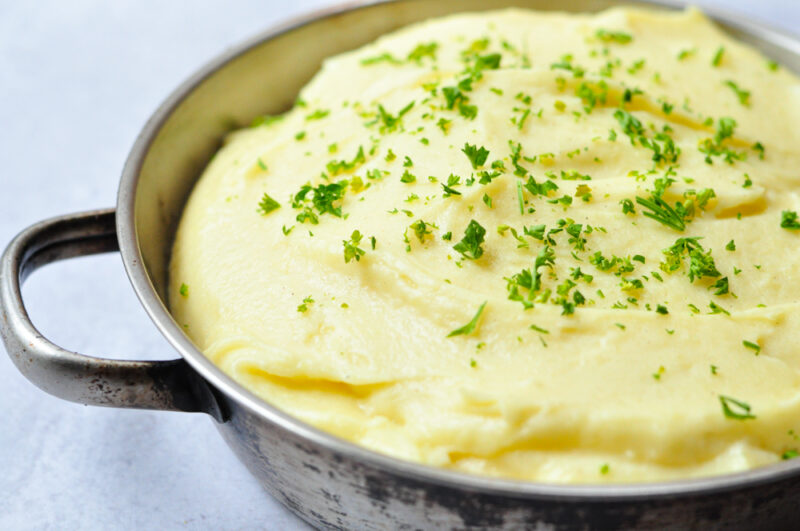 Pommes Puree - Creamy Mashed Potatoes - Kelly's Clean Kitchen