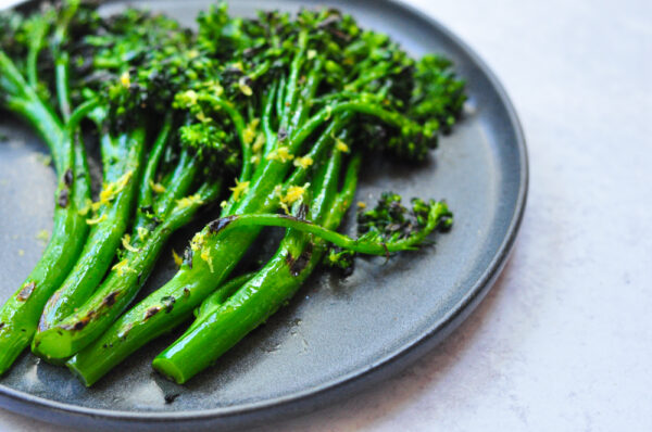 Grilled Baby Broccoli - Kelly's Clean Kitchen