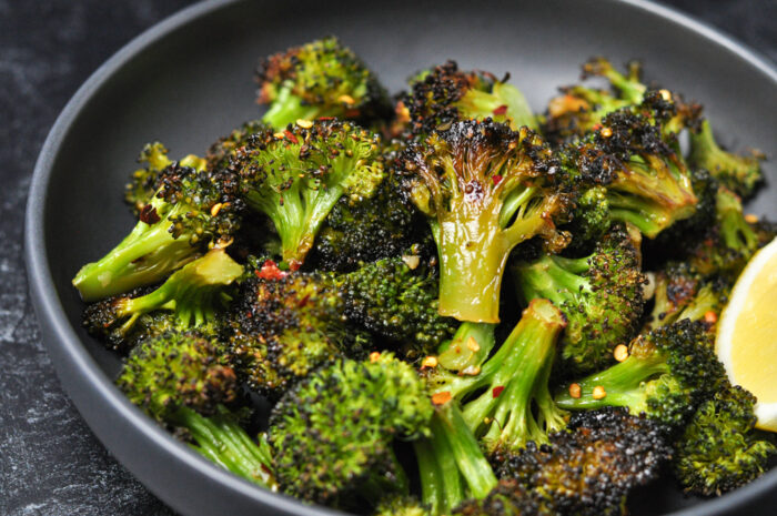 Sweet Chili Roasted Broccoli - Kelly's Clean Kitchen